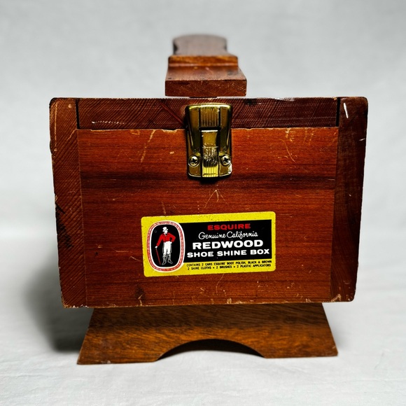 Esquire | Other | Vintage Esquire Genuine California Redwood Shoe Shine ...